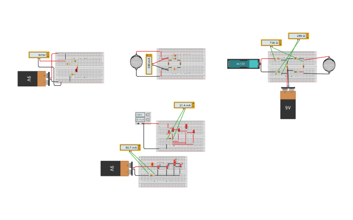 Circuit design ejercicios 23/04/2024 - Tinkercad