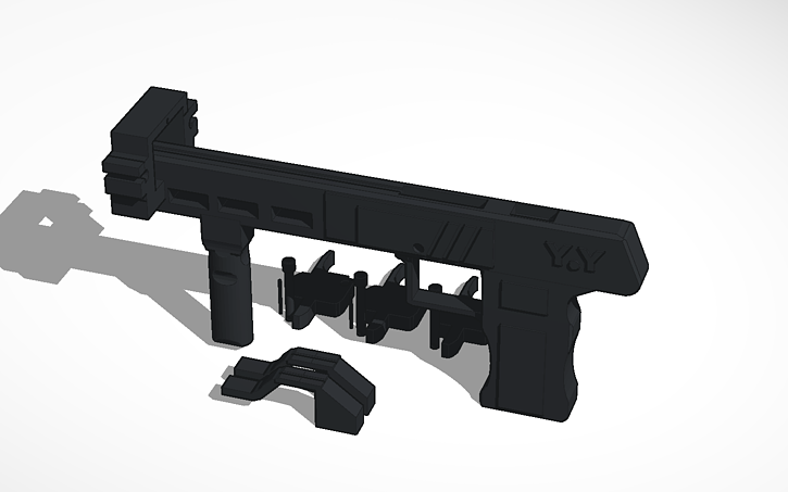 3D design Working Crossbow - Tinkercad