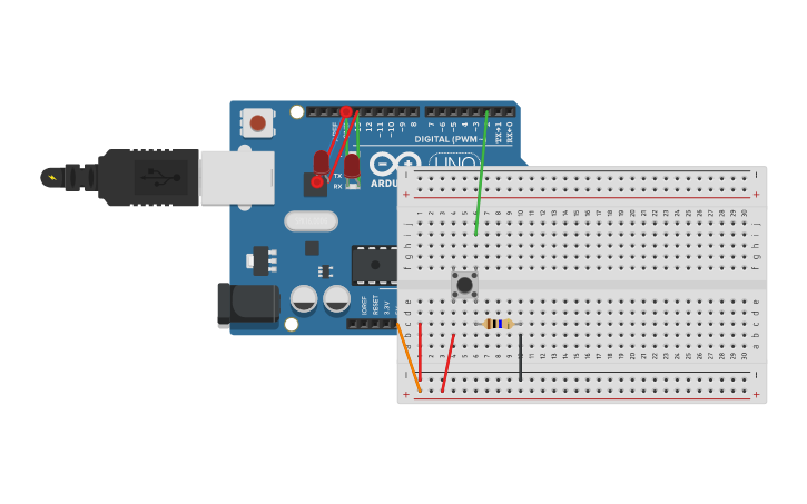 Circuit design Leitura da porta serial - Tinkercad