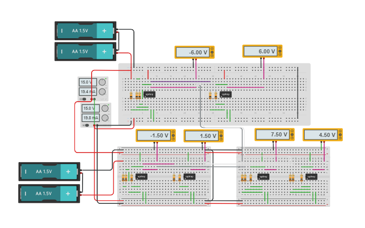 Circuit design Ejercicio 3 | Tinkercad