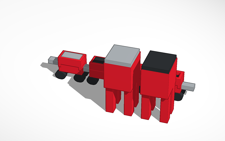 3D design HOPPER CARS WITH HOPPER - Tinkercad