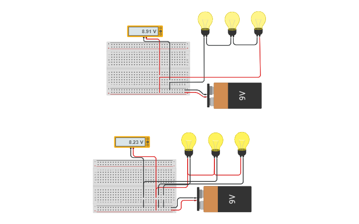 Circuit Design Circuito Serie Y Paralelo Tinkercad 