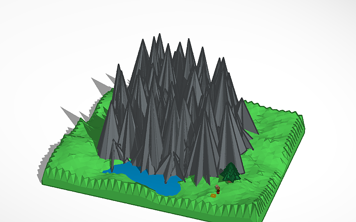 3D design Montaña 🏔 - Tinkercad