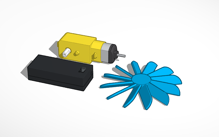 3D design fan - Tinkercad