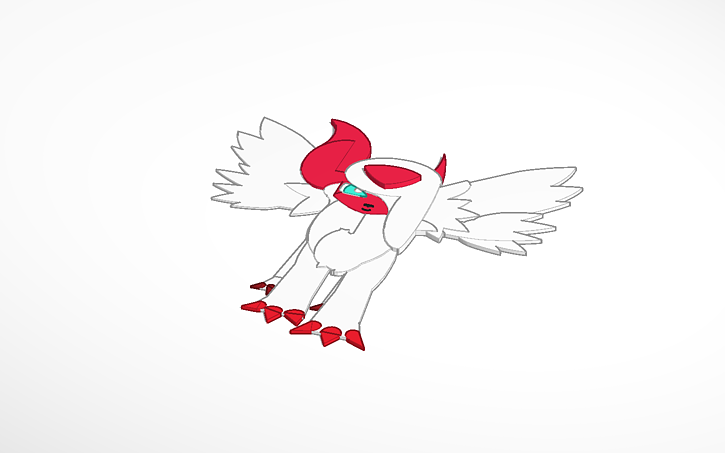 3D design Pokemon - Shiny Mega Absol 2D | Tinkercad