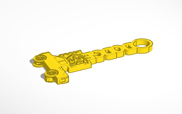 3D design Dodge Ram key chain - Tinkercad
