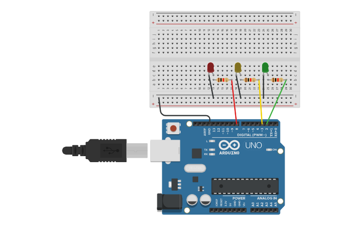 Circuit design Lighting System | Tinkercad