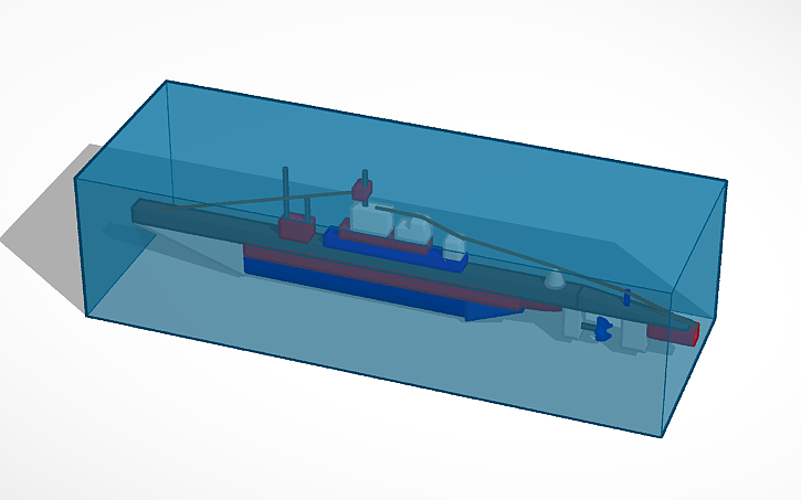3D design WW2 Submarine | Tinkercad