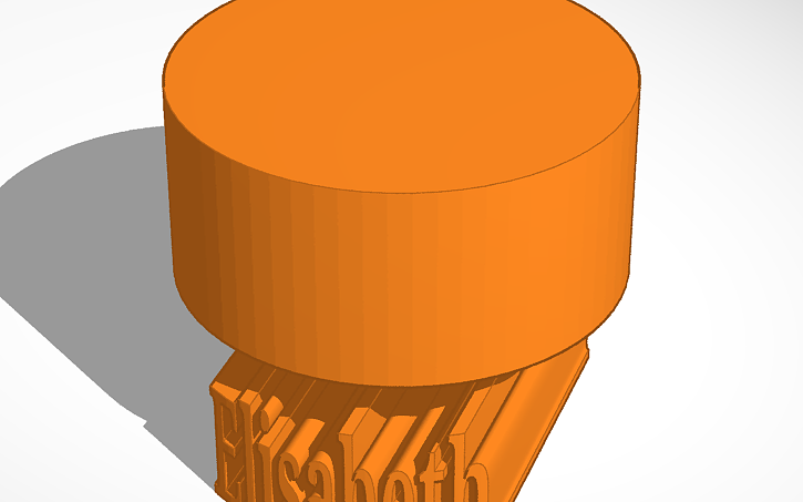 3D design Text - Tinkercad