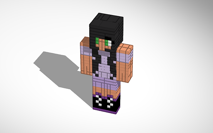 3D design Minecraft Girl - Tinkercad
