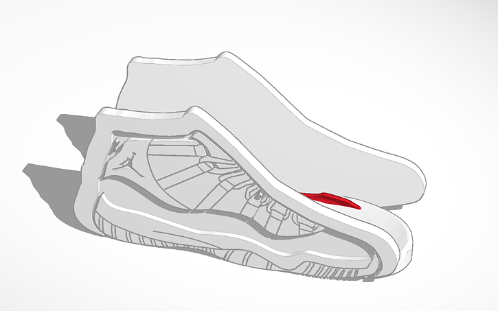 3D design Jordan XI shoe - Tinkercad