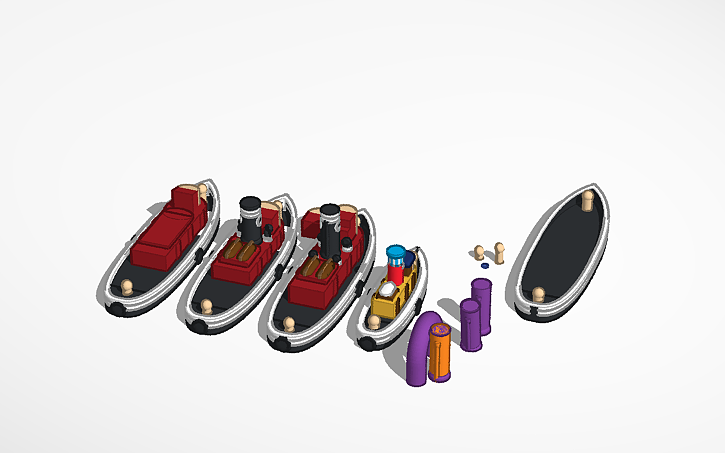 3D design Wooden Railway Zorran, Zebede, Zak (WIP) - Tinkercad