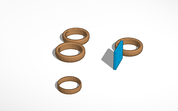 3D design Rings - Tinkercad