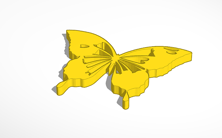 3D design butterfly (2) | Tinkercad