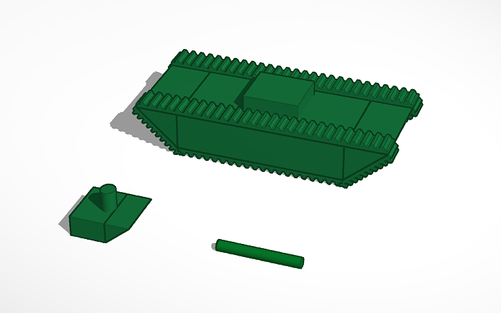 3D design Tank - Tinkercad