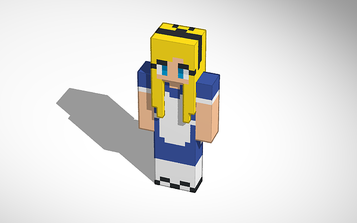 3D design Minecraft Disney Character Alice from Alice in Wonderland ...
