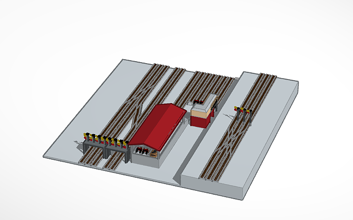 3D design Knapford Yard (Made WITH Owner of railway creations) | Tinkercad