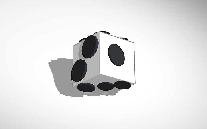 3D design dado | Tinkercad