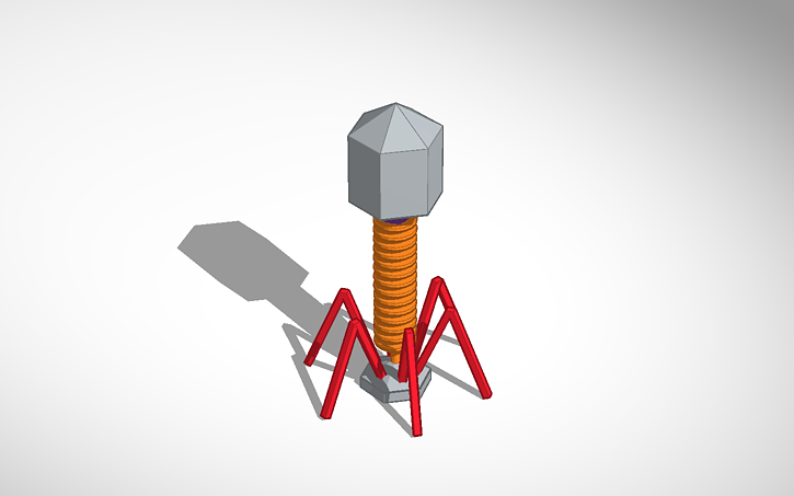 3D design Bacteriophage | Tinkercad