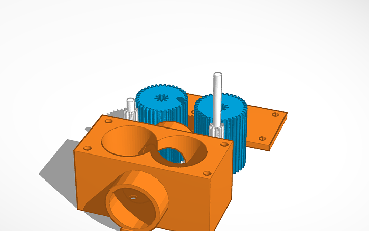 3D design Small gear pump - Tinkercad