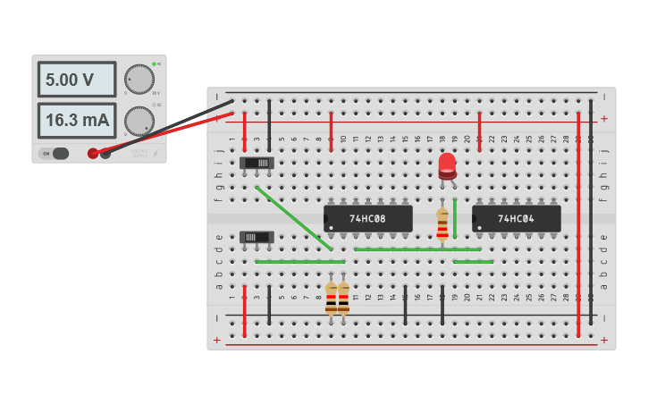 Circuit design LAB03-1 | Tinkercad
