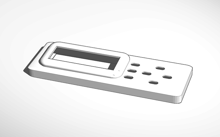 3D design plotter control panel - Tinkercad