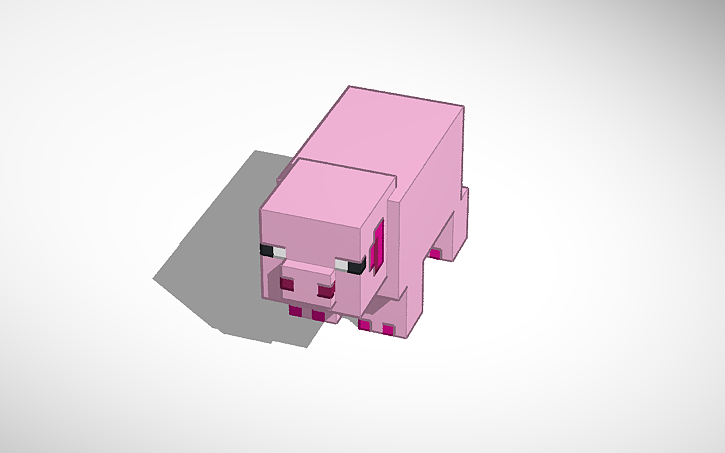 3D design Pig-Minecraft | Tinkercad