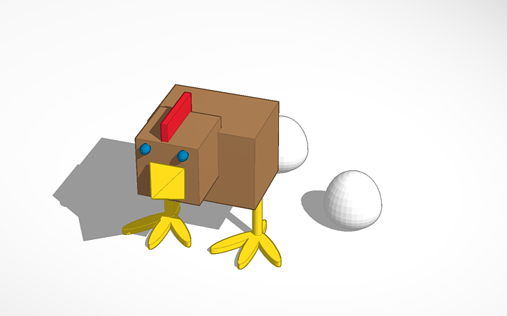 3D design Rooster - Tinkercad