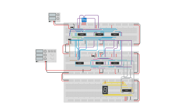 Circuit design Week15 PISO | Tinkercad