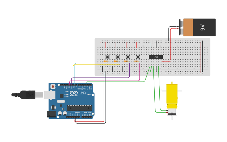 Circuit design pwm | Tinkercad