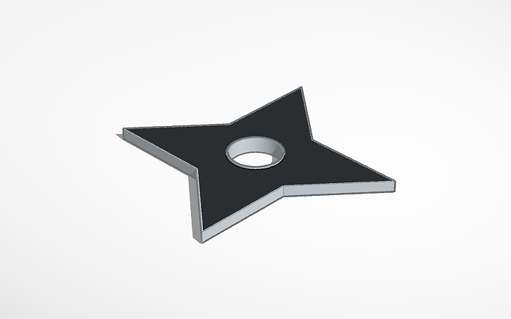 3d Design Ninja Star Ninjastardoit Tinkercad