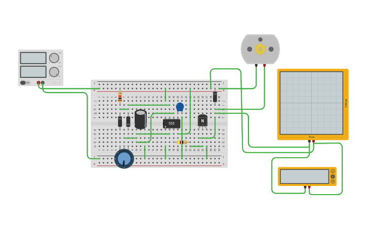 Circuit design PWM - Tinkercad