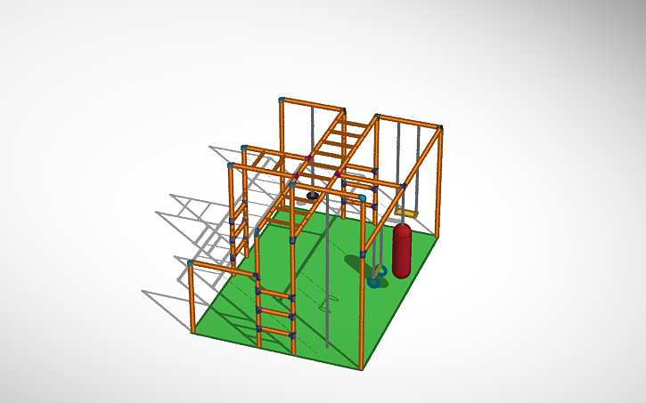 3D design Monkey Bars - Tinkercad