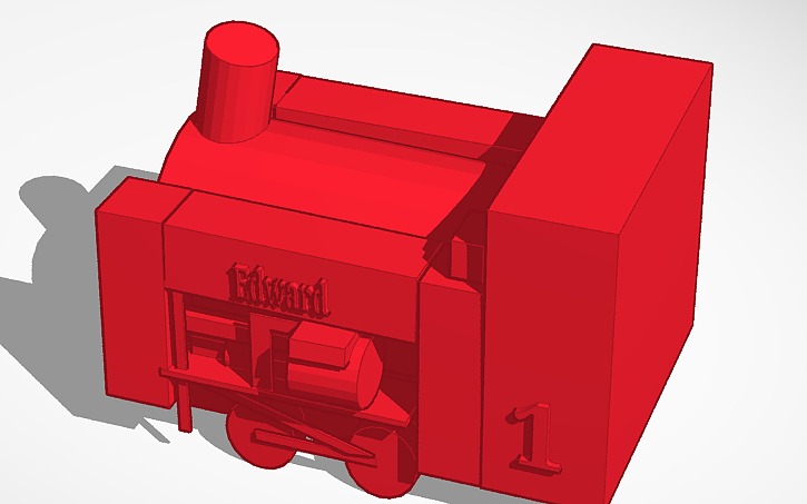 3D design mountain engine no. 1 "Edward" - Tinkercad