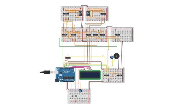 Circuit design Projeto Final - Tinkercad