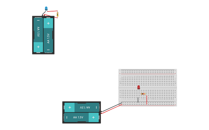 Circuit design ต่อหลอดLED 27 | Tinkercad