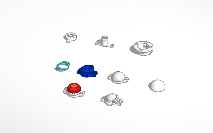 3D design Beyblade burst Rise Hypersphere Drivers PROTOTYPES - Tinkercad