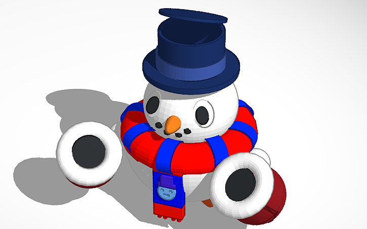3D design Snowman Tick | Tinkercad