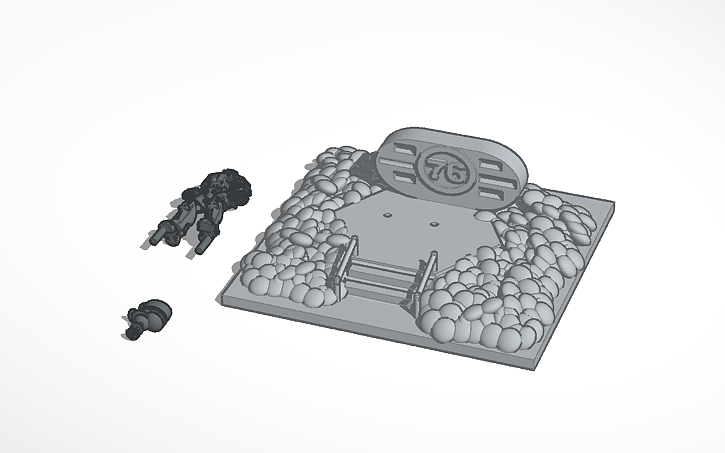 3D design fallout 76 black - Tinkercad