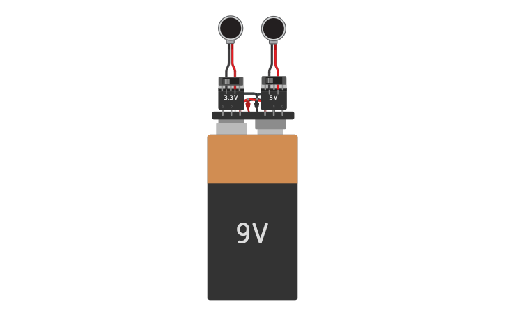 Circuit Design Vibration Circuit With 3 3 V And 5v Tinkercad