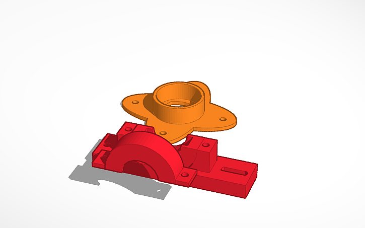 3D design front bearing holder | Tinkercad