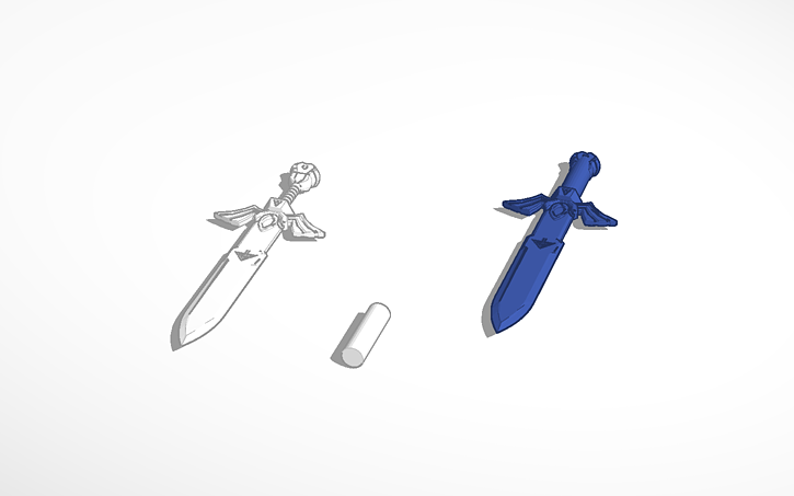 3D design Lego Master Sword - Tinkercad