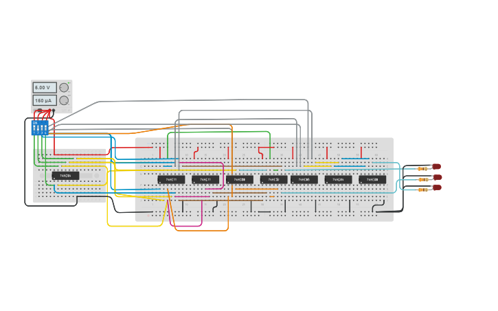 Circuit Design Ali 2 Bit Magnitude Comparator Tinkercad