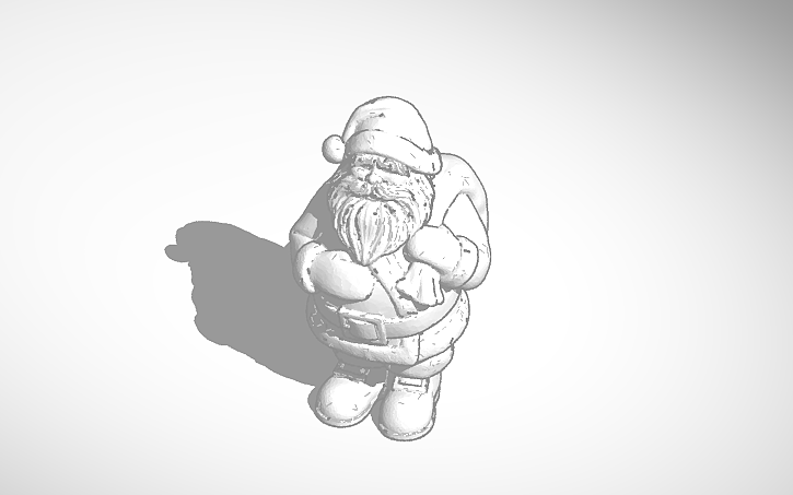 3D design Santa Statue - Tinkercad