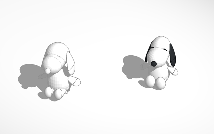 3D design Copy of Snoopy - Tinkercad