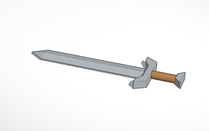 3d Design Sword Sword Sword Sword Sword Tinkercad