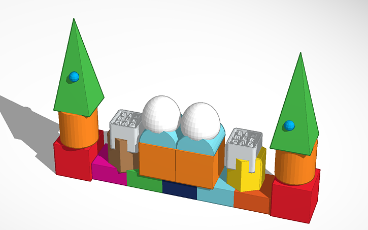 3D design 이상한 성 | Tinkercad