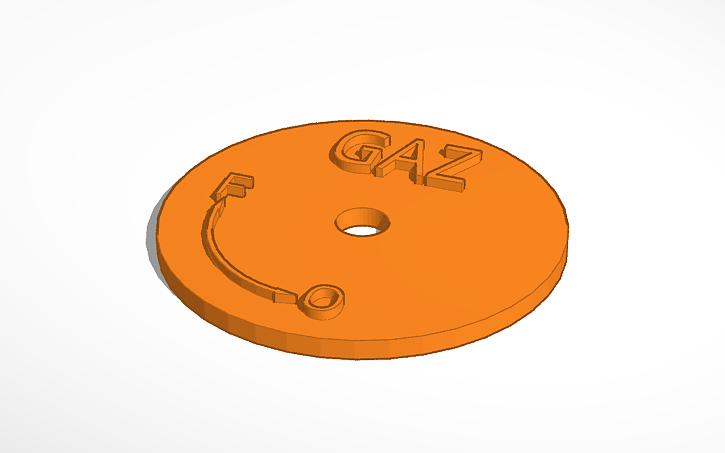 3D design gaz - Tinkercad