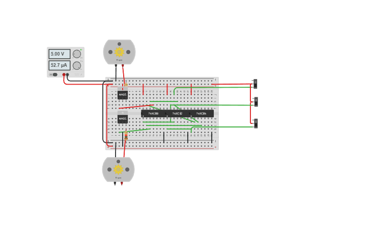 Circuit design Logic Robot - Tinkercad Circuit design Logic Robot - Tinkercad