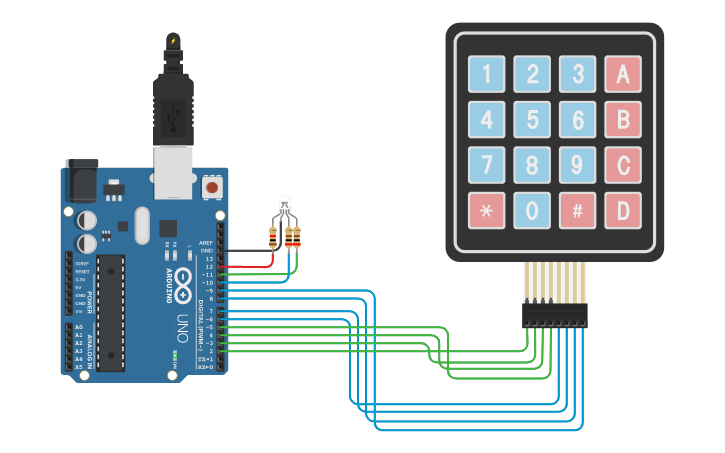 Circuit design keypad_2 | Tinkercad